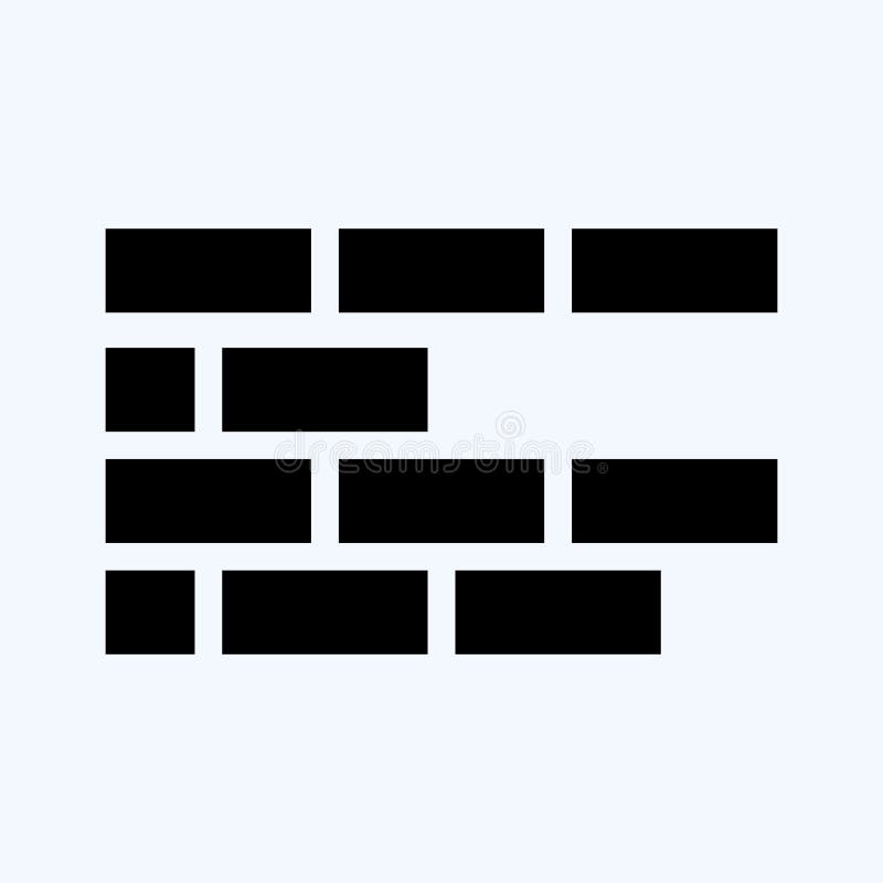 Icon Brickwork. Suitable for Building Symbol. Glyph Style. Simple ...