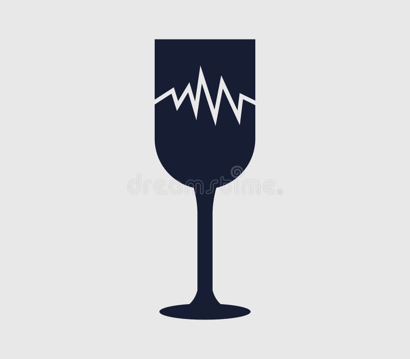 Icon Broken Glass Beaker Illustrated Stock Illustration - Illustration ...