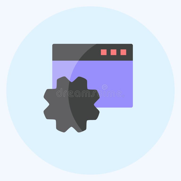 Icon Browser Configurations. Suitable for Programming Symbol. Flat ...