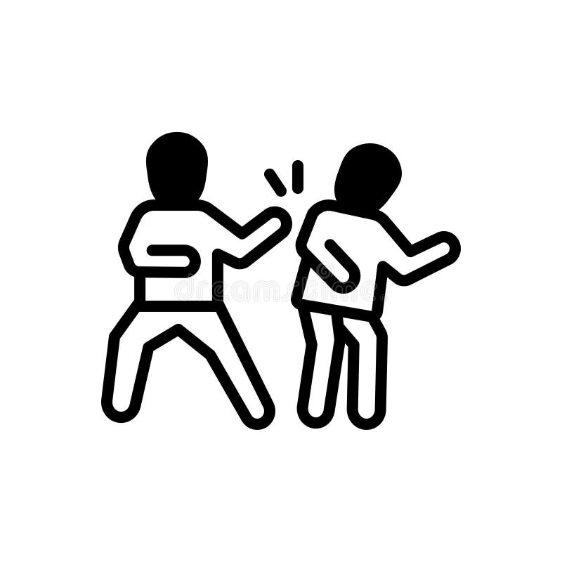 Black Solid Icon for Brutal, Ruthless and Cruel Stock Vector ...