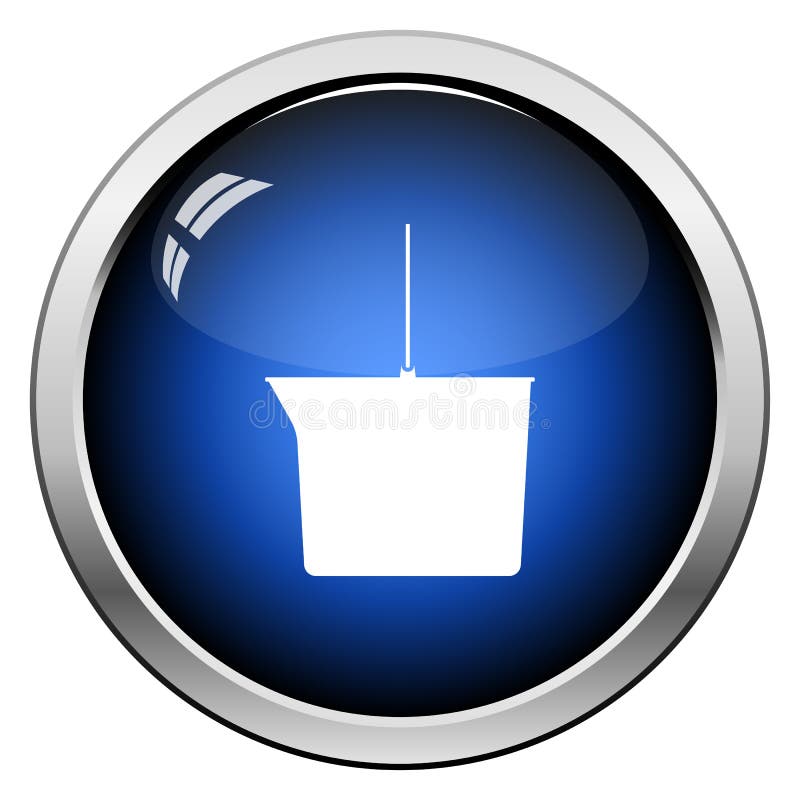 Icon of Bucket stock vector. Illustration of button - 147094683