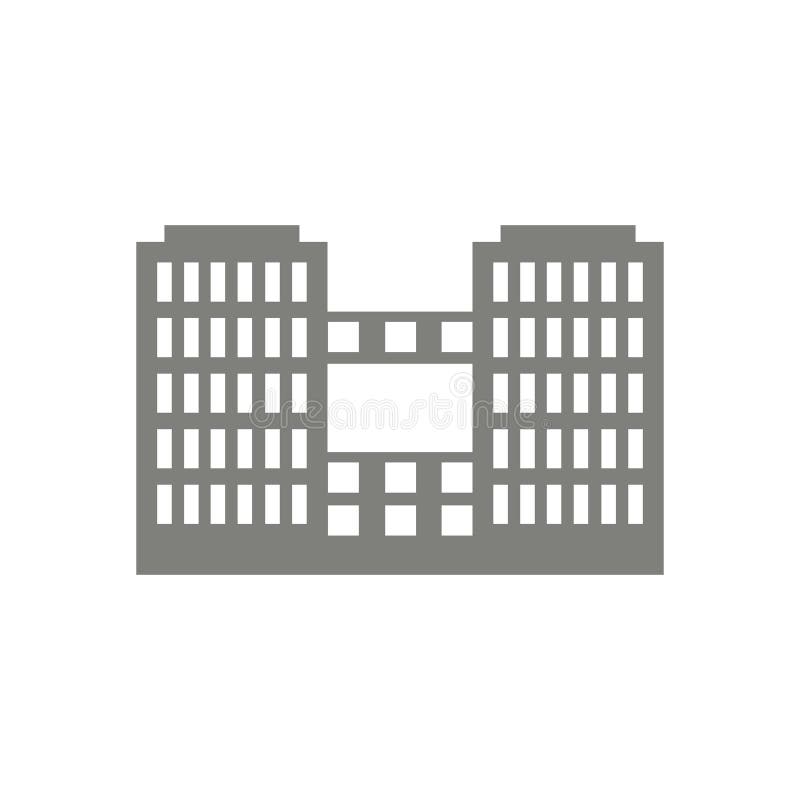 Icon building vector stock vector. Illustration of icon - 89707545