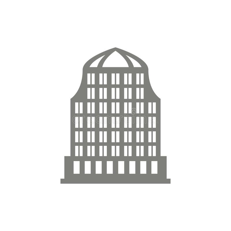 Icon building vector stock vector. Illustration of sign - 89707562