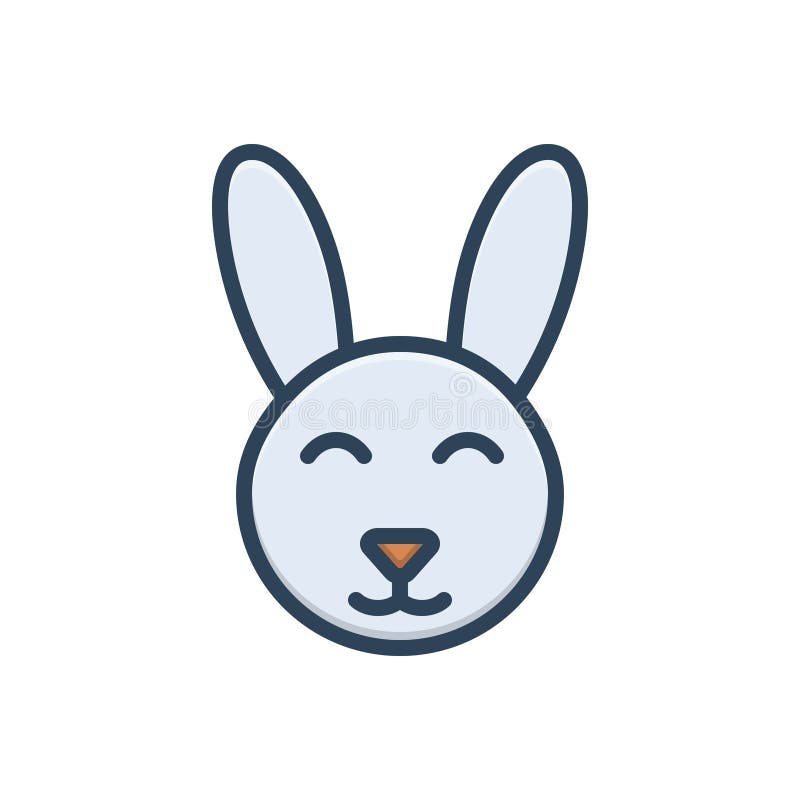Color Illustration Icon for Bunny, Rabbit and Burrow Stock Vector ...