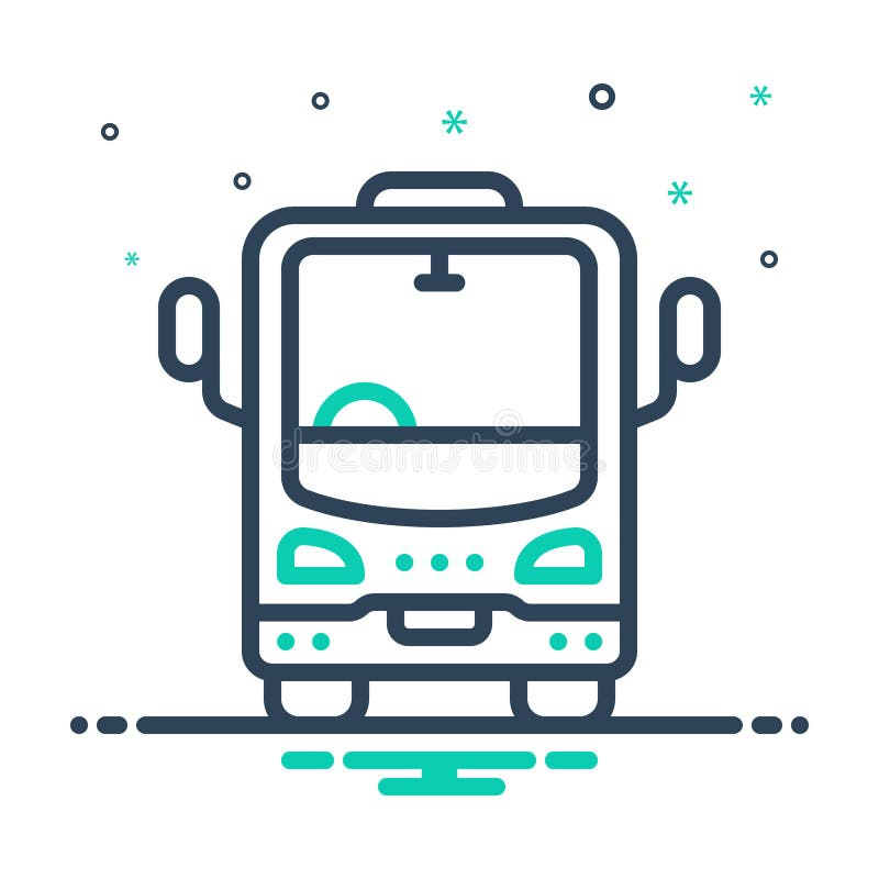 Mix Icon for Bus, Freight and Carriage Stock Illustration ...