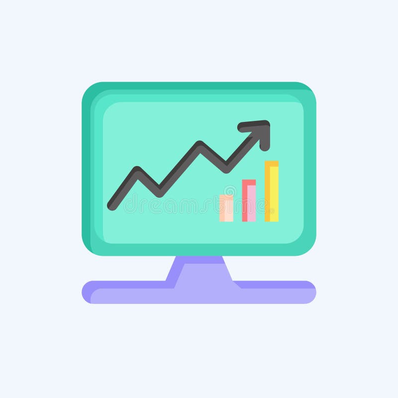 Icon Business Analytics. Related To Machine Learning Symbol. Flat Style ...