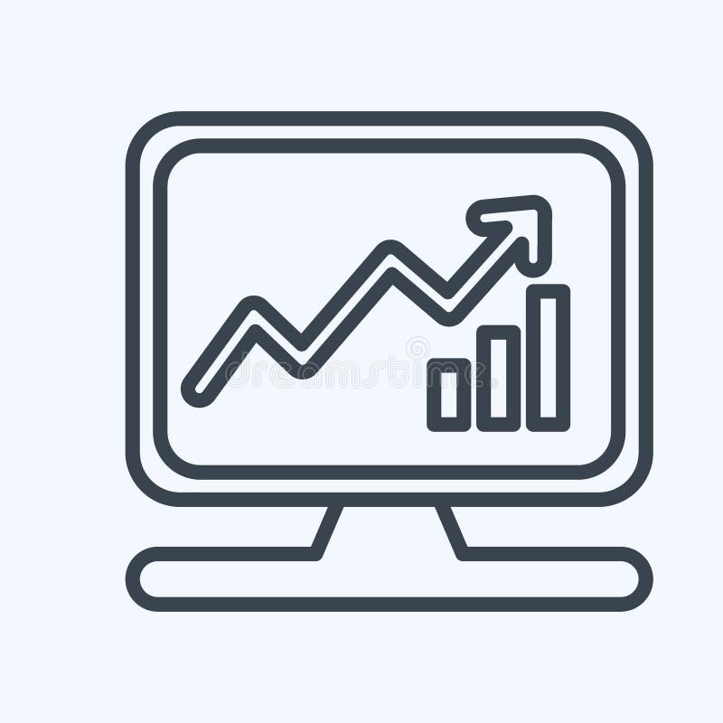 Icon Business Analytics. Related To Machine Learning Symbol. Line Style ...