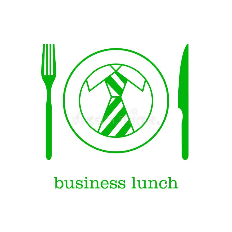 Icon business lunch stock vector. Illustration of element - 59241650
