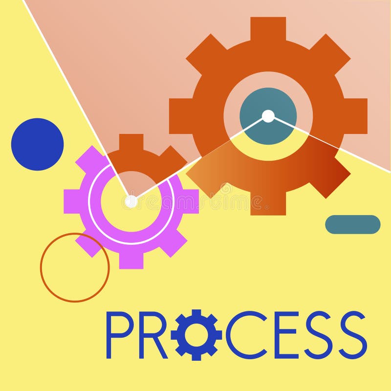 Process System Method Procedure Operation Concept Stock Illustration - Illustration of office ...