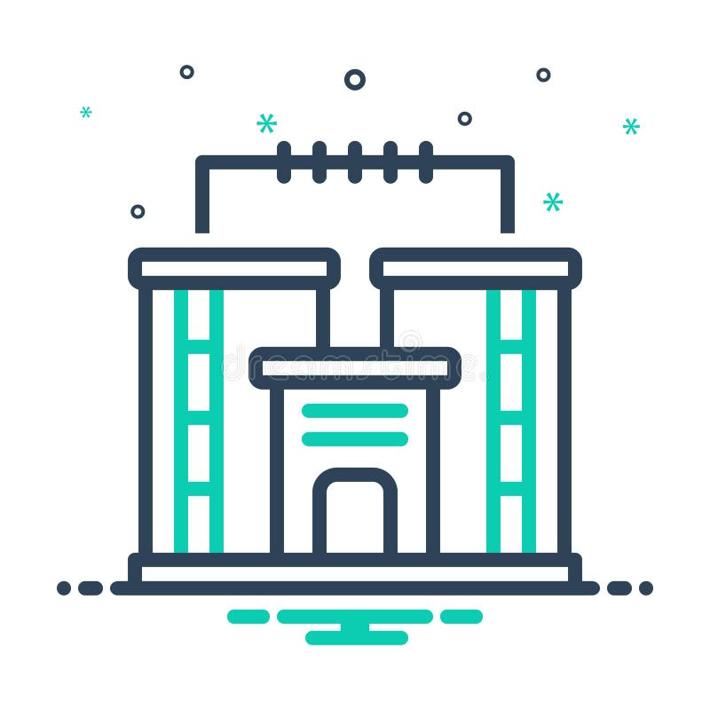 Mix Icon for Businesses, Trade and Office Stock Vector - Illustration ...