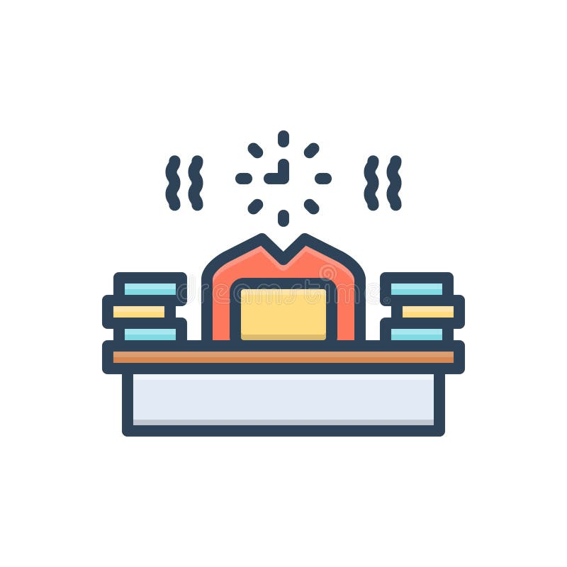 Color Illustration Icon for Busy, Engaged and Dissipated Stock Vector ...