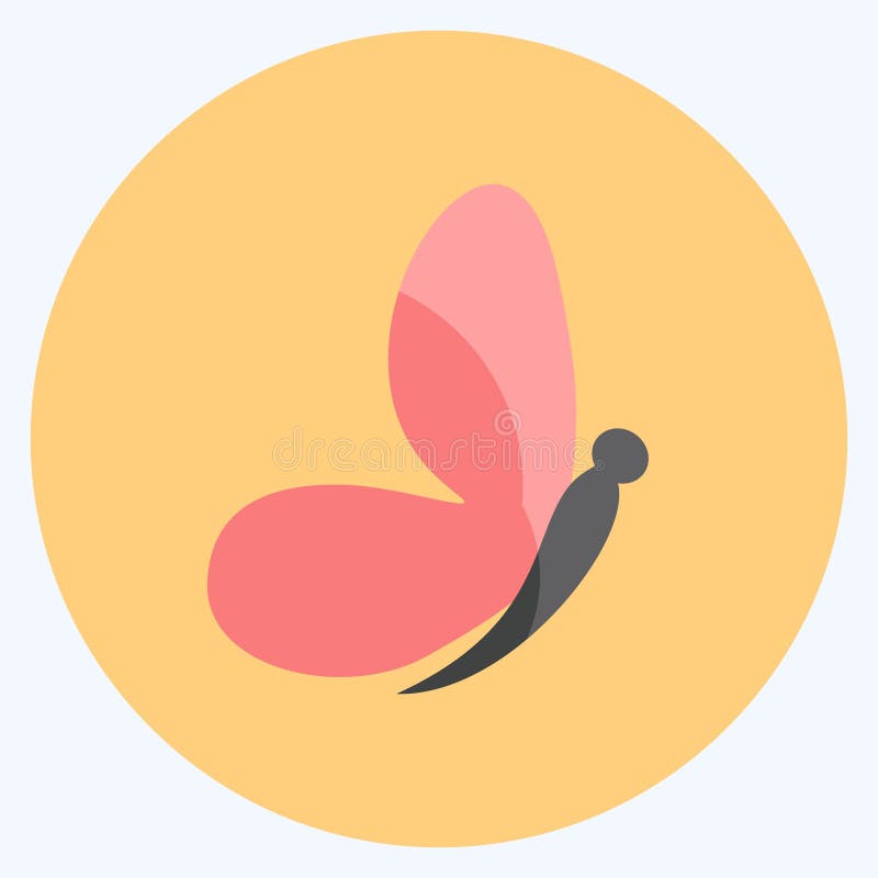 Icon Butterfly 2. Suitable for Animal Symbol. Flat Style. Simple Design ...