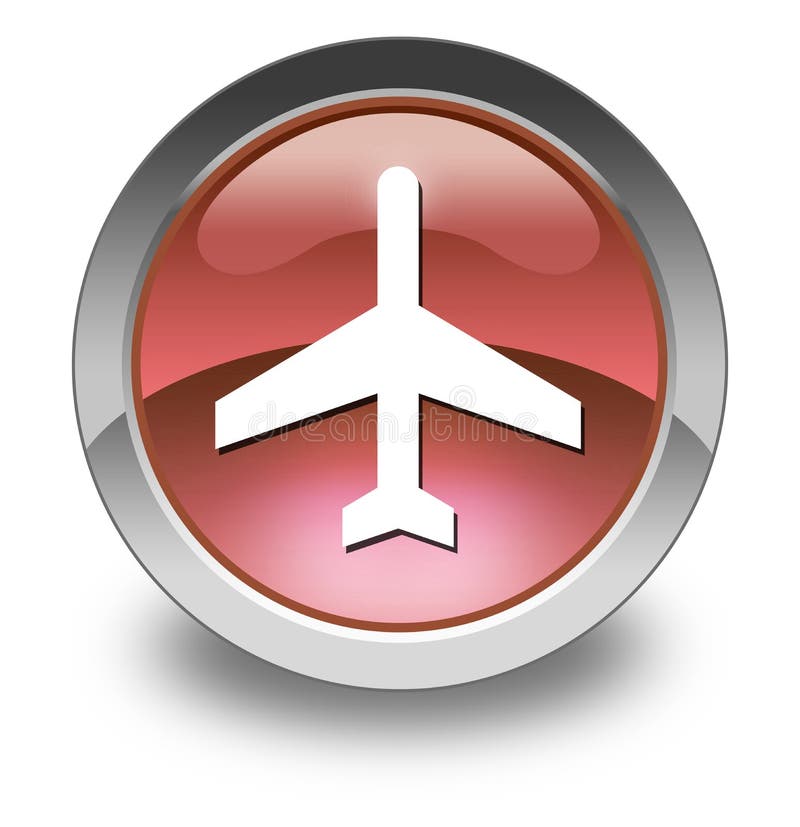 Icon, Button, Pictogram Airport Stock Illustration - Illustration of ...