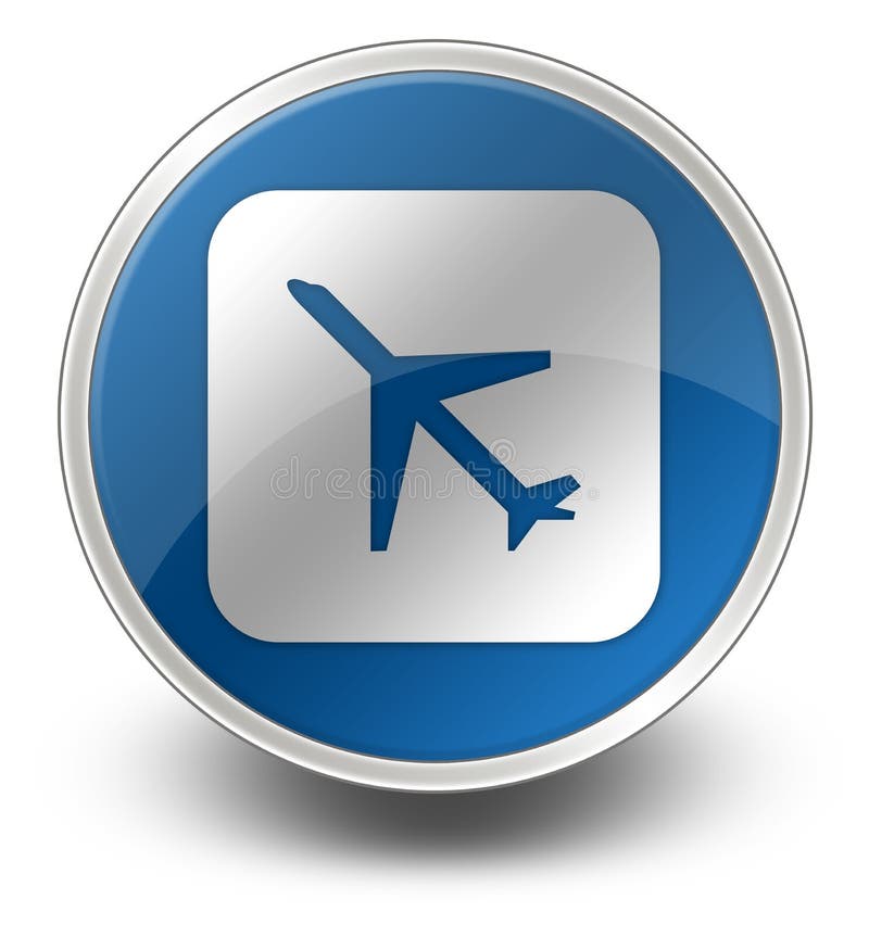 Icon, Button, Pictogram Airport Stock Illustration - Illustration of ...