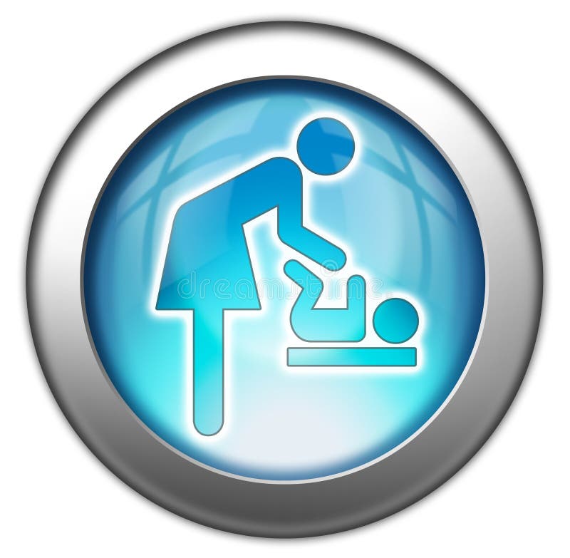 Icon/Button/Pictogram Baby Change Stock Illustration - Illustration of ...