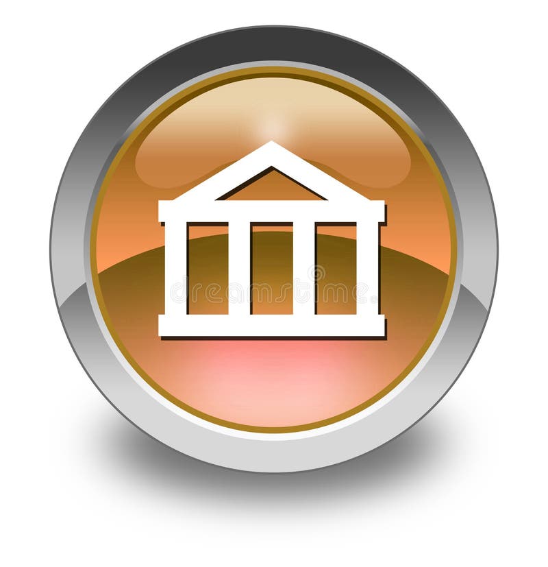 Icon, Button, Pictogram Bank Stock Illustration - Illustration of bank ...