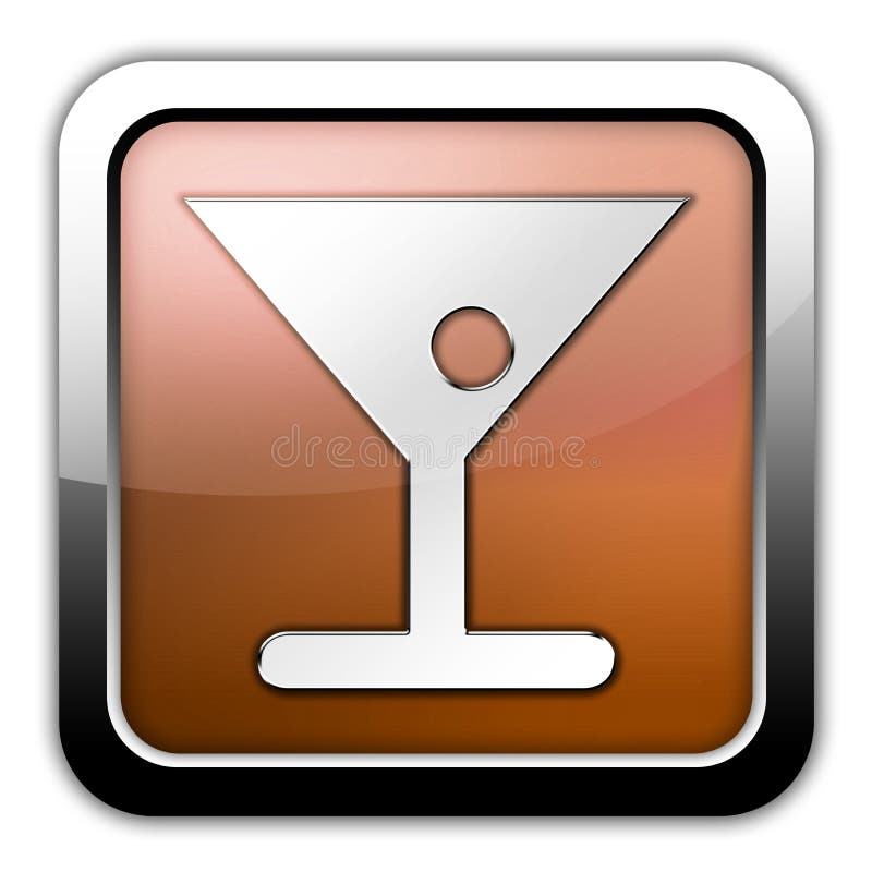 Icon, Button, Pictogram Bar Stock Illustration - Illustration of drink ...