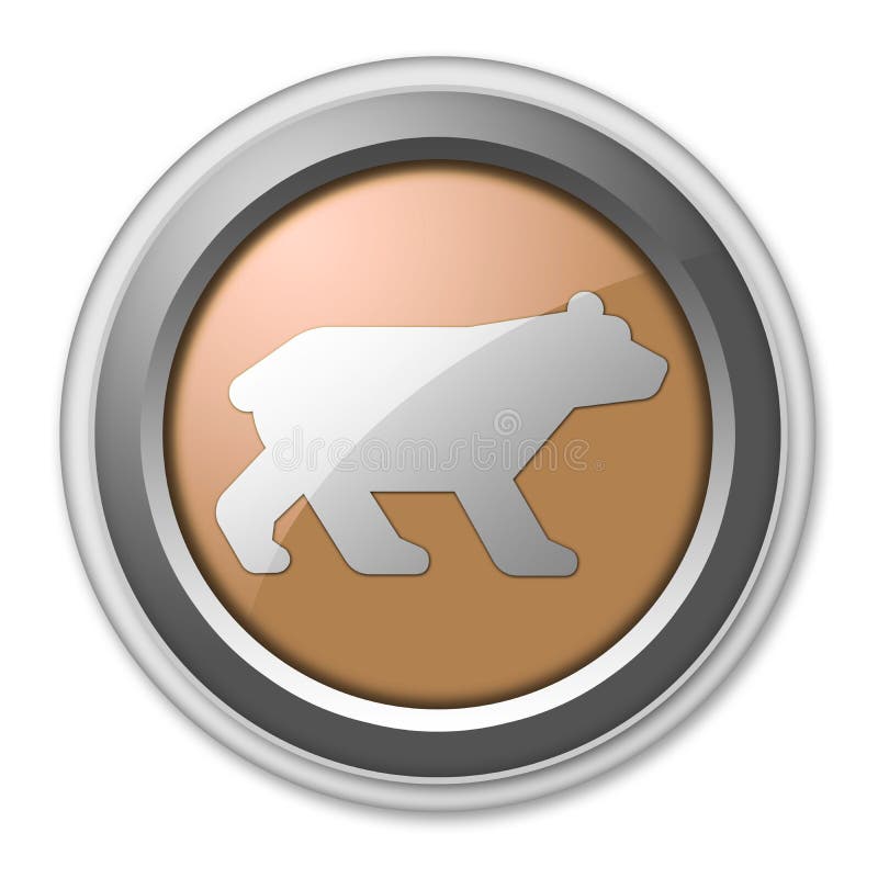 Icon, Button, Pictogram Bear Stock Illustration - Illustration of ...