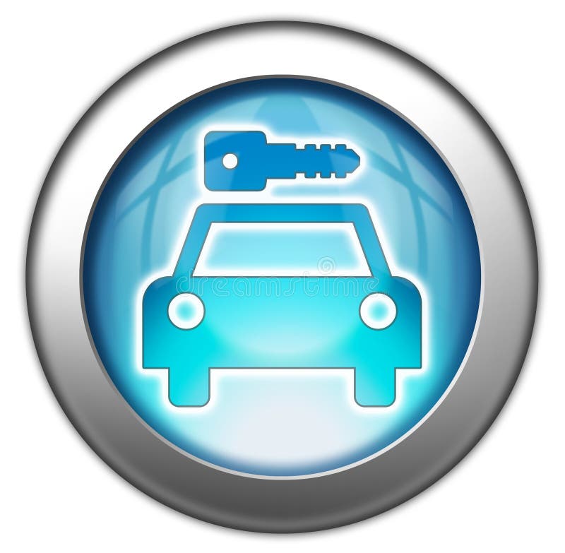 Icon, Button, Pictogram Car Rental Stock Illustration - Illustration of ...