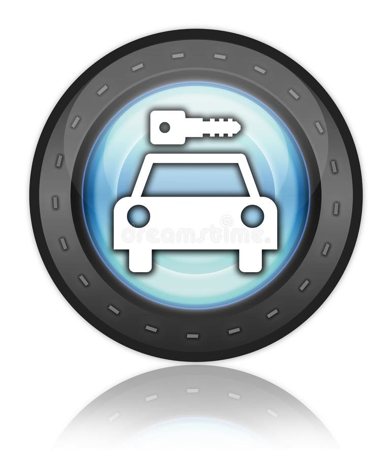 Icon, Button, Pictogram Car Rental Stock Illustration - Illustration of ...