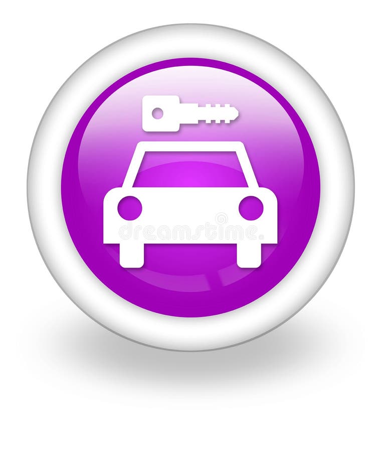 Icon, Button, Pictogram Car Rental Stock Illustration - Illustration of ...