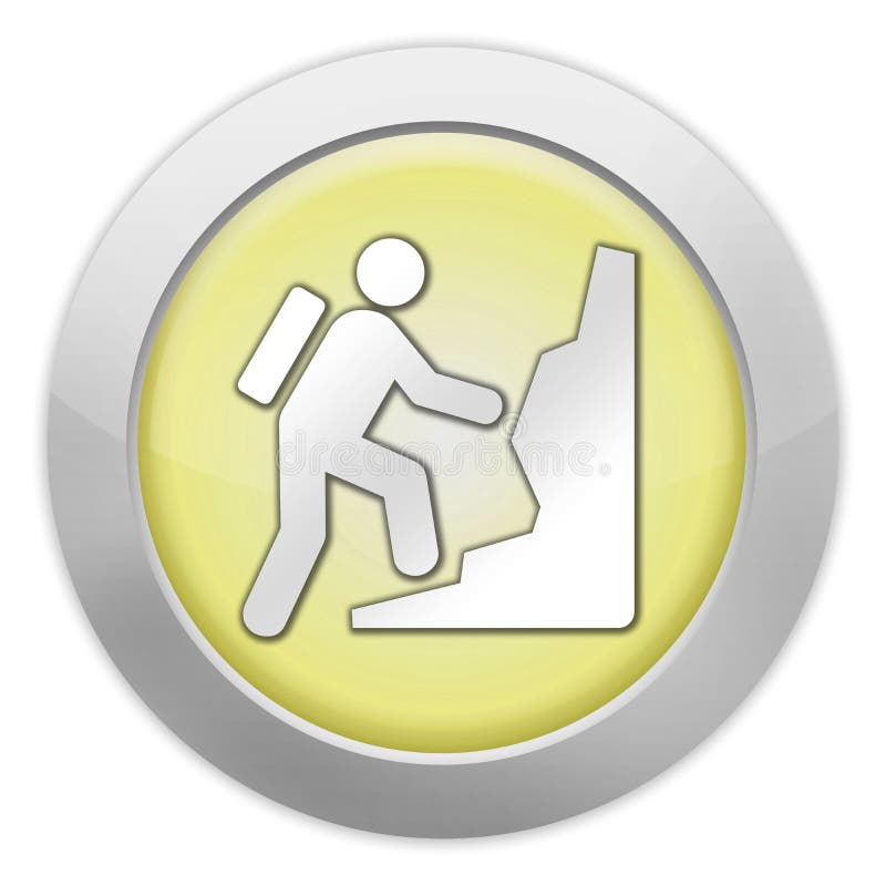 Icon, Button, Pictogram Climbing Stock Illustration - Illustration of ...