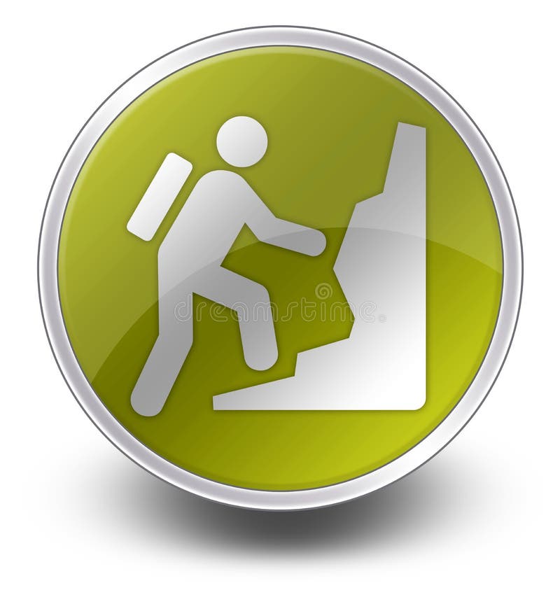 Icon, Button, Pictogram Climbing Stock Illustration - Illustration of ...