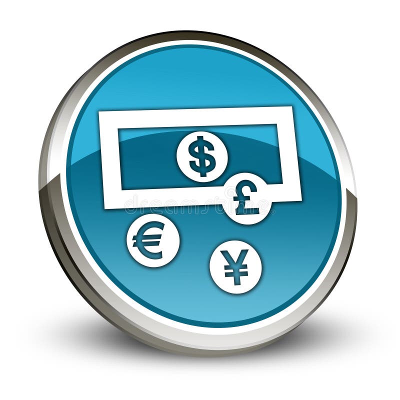 Icon, Button, Pictogram Currency Exchange Stock Illustration ...