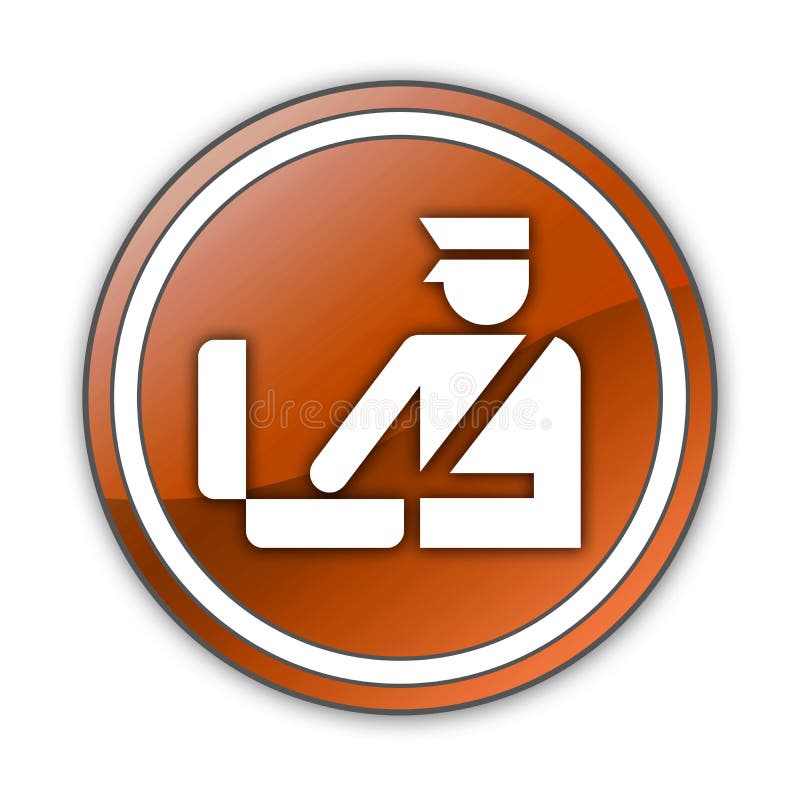 Icon, Button, Pictogram Customs Stock Illustration - Illustration of ...