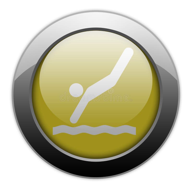 Icon, Button, Pictogram Diving Stock Illustration - Illustration of ...