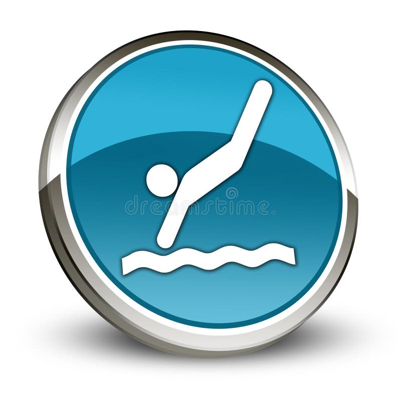 Icon, Button, Pictogram Diving Stock Illustration - Illustration of ...