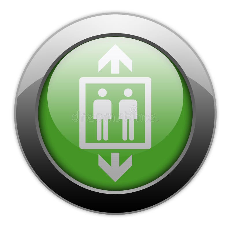 Icon, Button, Pictogram Elevator Stock Illustration - Illustration of ...