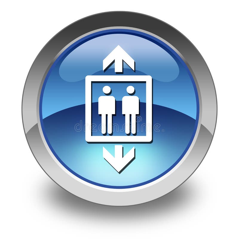 Icon, Button, Pictogram Elevator Stock Illustration - Illustration of ...