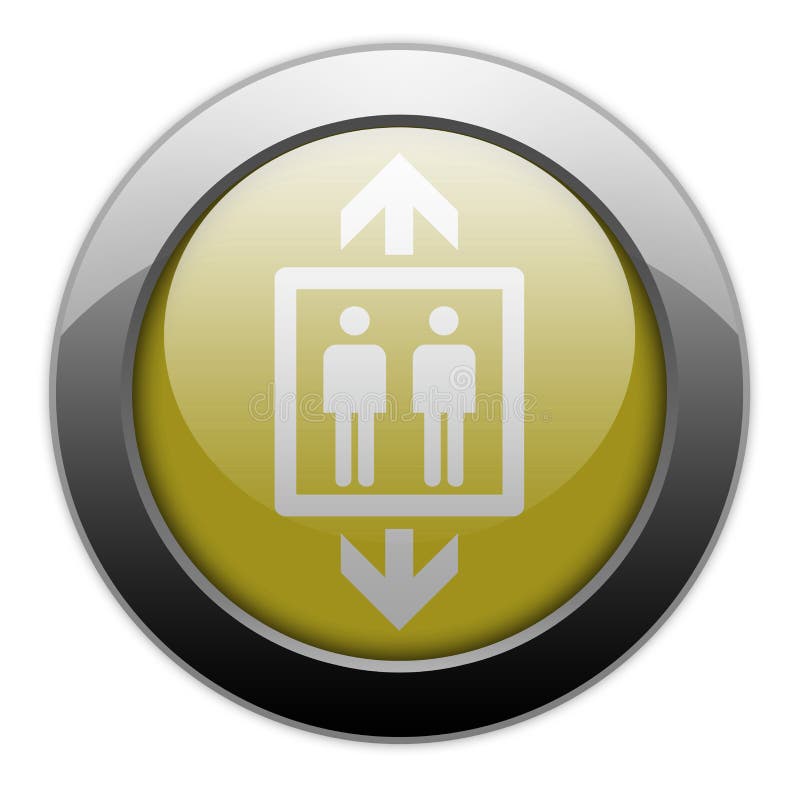 Icon, Button, Pictogram Elevator Stock Illustration - Illustration of ...