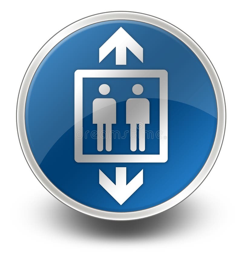 Icon, Button, Pictogram Elevator, Lift Stock Illustration ...