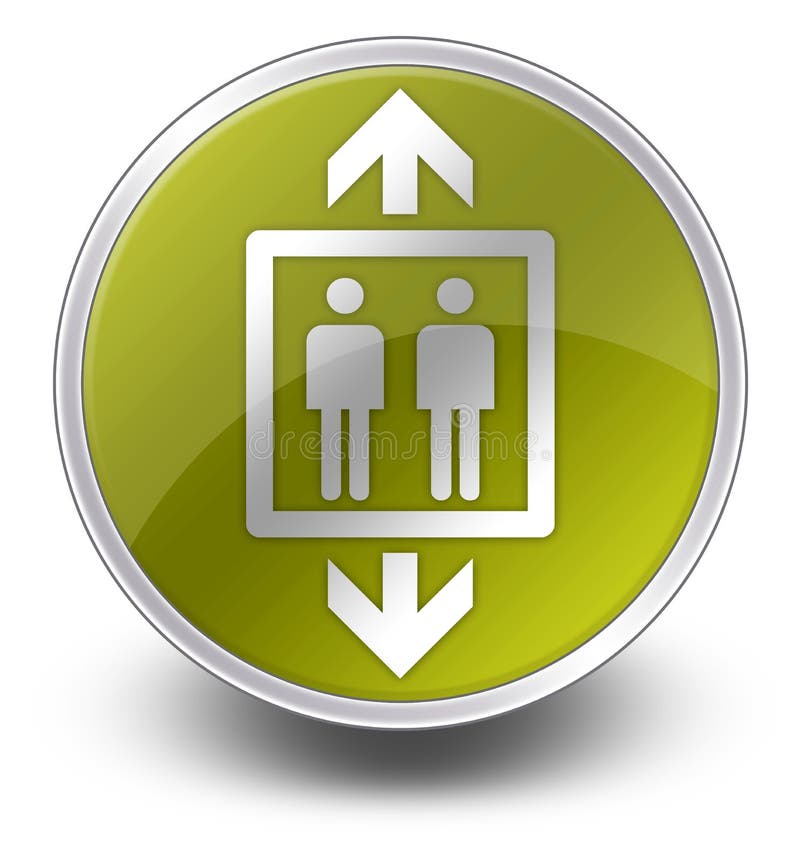 Icon, Button, Pictogram Elevator, Lift Stock Illustration ...