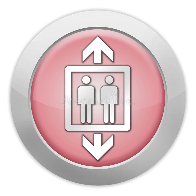 Icon, Button, Pictogram Elevator, Lift Stock Illustration ...