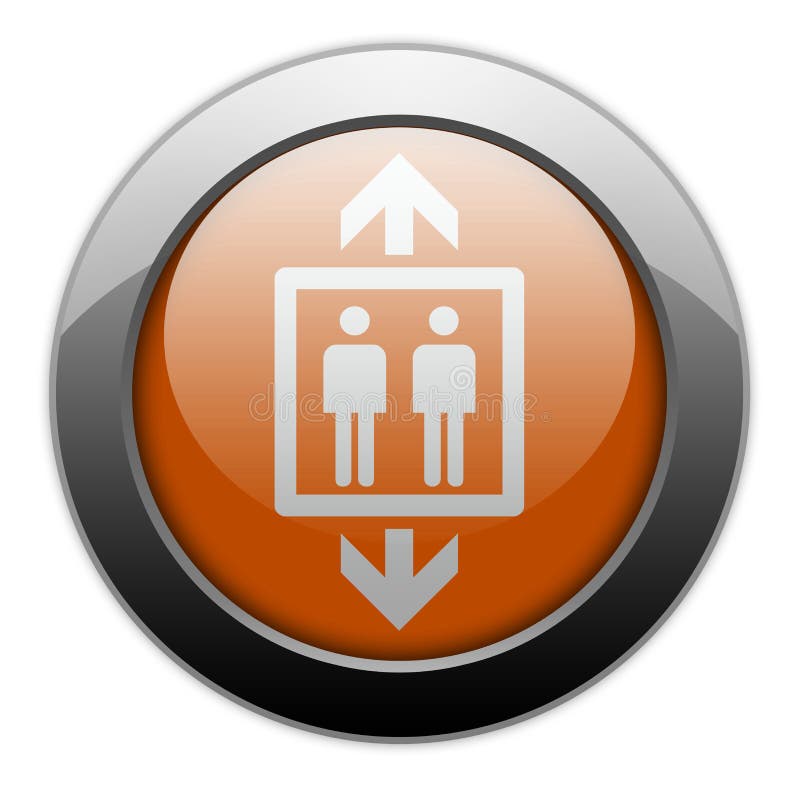 Icon, Button, Pictogram Elevator Stock Illustration - Illustration of ...