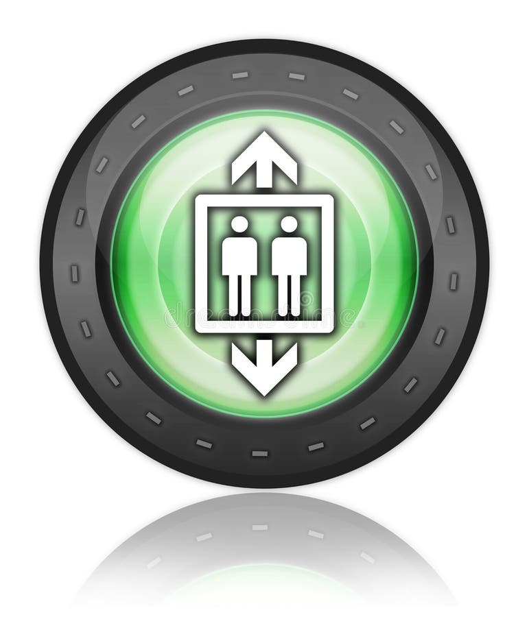 Icon, Button, Pictogram Elevator Stock Illustration - Illustration of ...