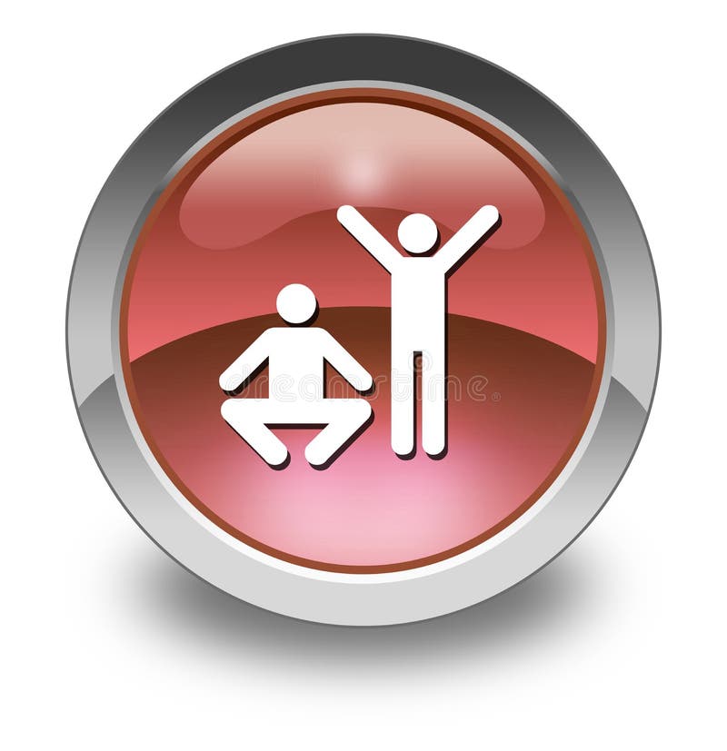 Icon, Button, Pictogram Exercise, Fitness Stock Illustration ...
