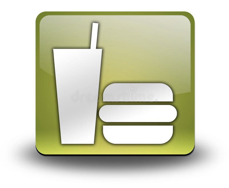 Icon, Button, Pictogram Fast Food Stock Illustration - Illustration of ...