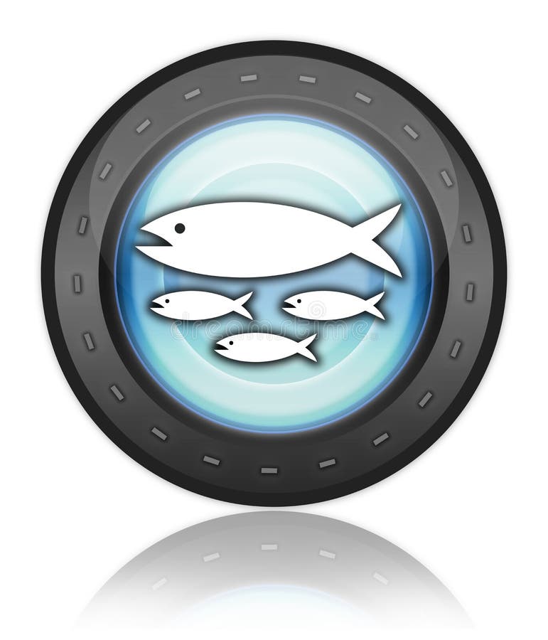 Icon, Button, Pictogram Fish Hatchery Stock Illustration - Illustration ...