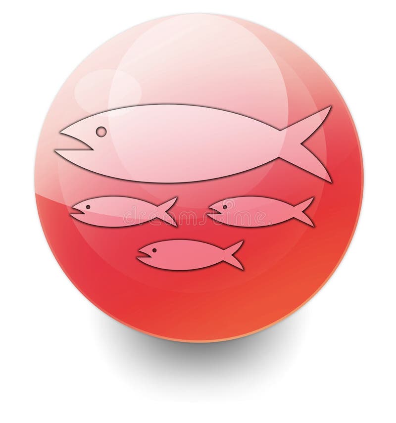 Icon, Button, Pictogram Fish Hatchery Stock Illustration - Illustration ...