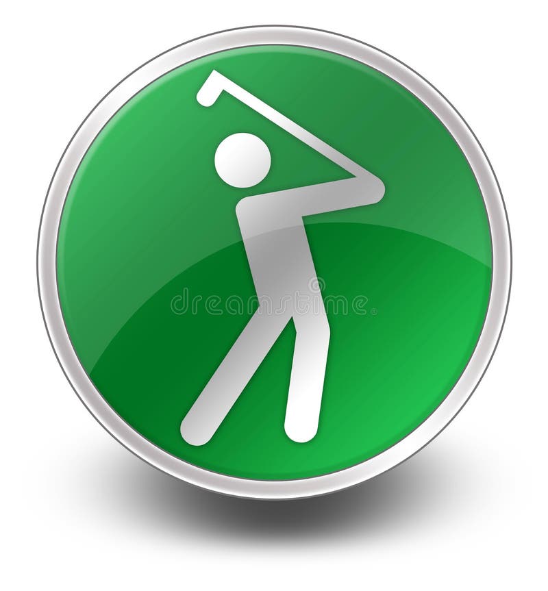 Icon, Button, Pictogram Golfing Stock Illustration - Illustration of ...