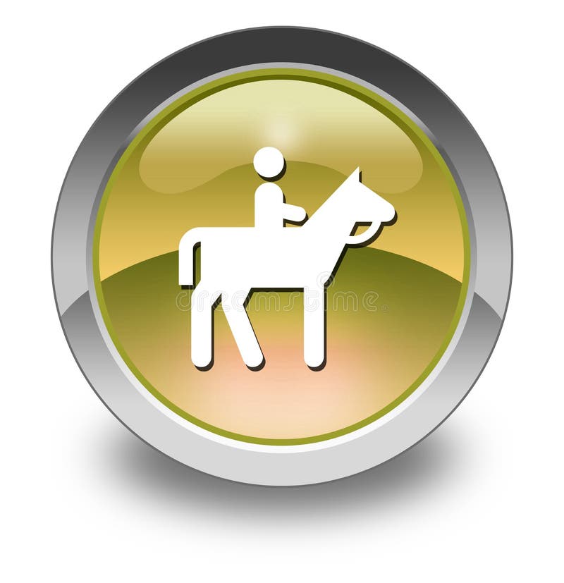 Icon, Button, Pictogram Horse Trail Stock Illustration - Illustration ...