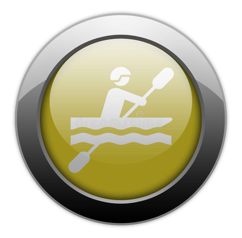 Icon, Button, Pictogram Kayaking Stock Illustration - Illustration of ...