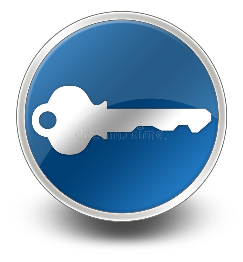 Icon, Button, Pictogram Key Stock Illustration - Illustration of ...