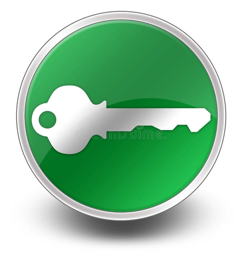 Icon, Button, Pictogram Key Stock Illustration - Illustration of ...