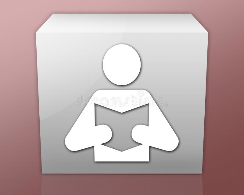 Icon, Button, Pictogram Library Stock Illustration - Illustration of ...