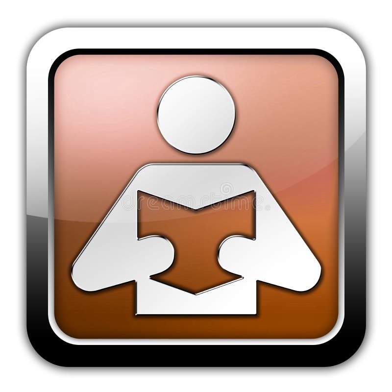 Icon, Button, Pictogram Library Stock Illustration - Illustration of ...